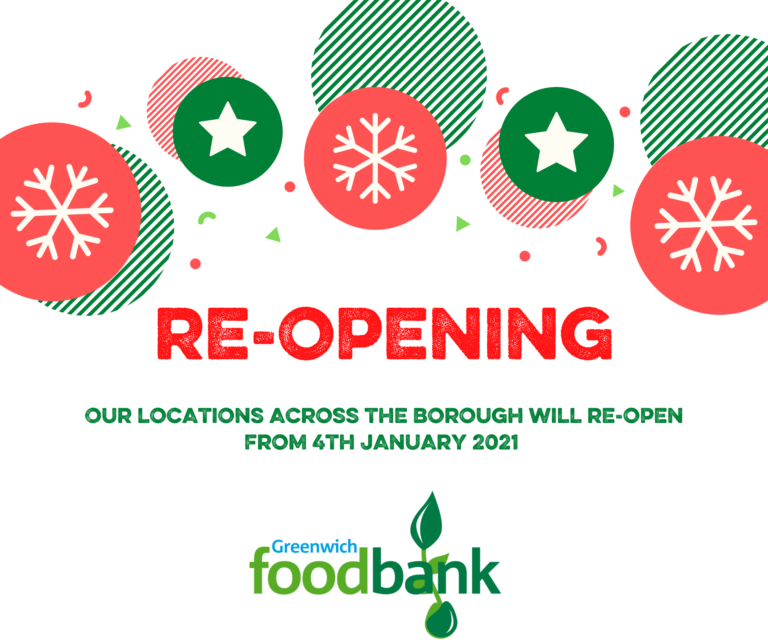 Food Bank Re-Opening | Greenwich Foodbank